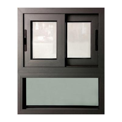 China KDSBuilding Safe And Burglar Proof Double Glaze Tempered Glass Stainless Aluminum Sliding Window With Screen for sale