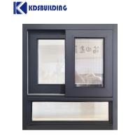 China KDSBuilding Safe And Burglar Proof Double Glaze Tempered Glass Stainless Aluminum Sliding Window With Screen for sale