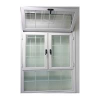 China KDSBuilding White Color Mill Finish French Security Grill Casement Aluminum Bathroom Window Designs for sale