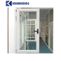 China KDSBuilding White Color Mill Finish French Security Grill Casement Aluminum Bathroom Window Designs for sale