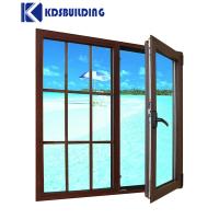 China KDSBuilding Europe Style Double Glaze Security Grill Heritage Aluminum Casement Window Catalogue for sale