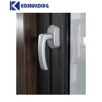 China KDSBuilding Safe Grille Burglar Proof system Triple Glazed Black Frame Aluminum Casement Window for sale