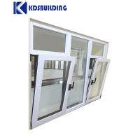 China KDSBuilding European Style Energy Saving Double Glazed Tinted Aluminium Tilt And Turn Window for sale
