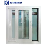 China KDSBuilding Xiamen Burglar Proof Hurricane Impact Aluminum Horizontal Sliding Window And Doors Balcony for sale