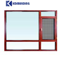 China Hurricane Impact Proof Aluminium Casement Window With Mosquito Mesh For Super House Windows for sale