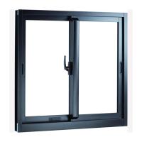 China Custom Nfrc Black Frame Windows Aluminum Horizontal Sliding Window Screen For Balcony for sale
