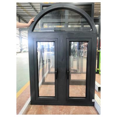 China KDSBuilding Aluminium 2 Panels Casement Security Mosquitoes Net Windows Doubl Glaze For Commercial for sale