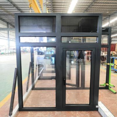 China KDSBuilding Windproof Double Frosted Glazing Glass Others Aluminium Bathroom Casement Windows for sale