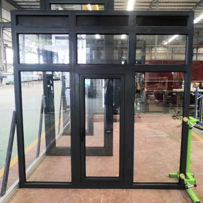 China KDS Building Aluminum Frame Glass Window Thermal Break Casement Windproof for sale