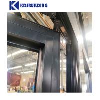 China Waterproof Aluminum Frame Glass Window Hurricane Impact Front French Style for sale