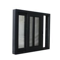China Hurricane Impact Aluminum Frame Glass Window Double Glazed Alloy Profile for sale