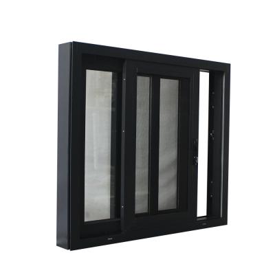 China Hurricane Impact Aluminum Frame Glass Window Double Glazed Alloy Profile for sale