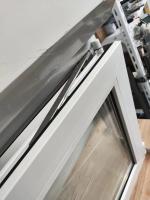 China Upvc White Aluminum Frame Glass Window With Automatic Motor Rolling Shutter for sale