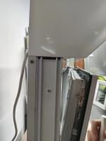 China Upvc White Aluminum Frame Glass Window With Automatic Motor Rolling Shutter for sale