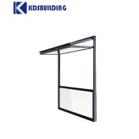 China Top Modern Design Customized Small Vertical Sliding Window Two Track Aluminum Folding Windows for sale