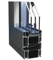 China Aluminum Tilt And Turn Window Tempered Double Glass Thermal Break Exterior for sale