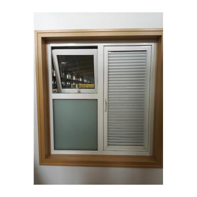 China KDSBuilding Double glazed PVC window white plastic window upvc awning windows  Balcony Glass For Room for sale