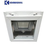 China KDSBuilding Double glazed PVC window white plastic window upvc awning windows  Balcony Glass For Room for sale
