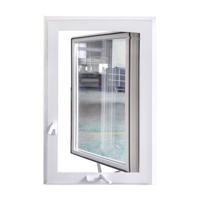 China KDSBuilding Plastic UPVC  Hand Crank Swing clear pvc window for Houses China windows Manufacturer  Glass Interior for sale