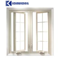 China KDSBuilding Plastic UPVC  Hand Crank Swing clear pvc window for Houses China windows Manufacturer  Glass Interior for sale