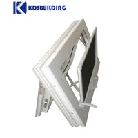 China KDSBuilding Plastic UPVC  Hand Crank Swing clear pvc window for Houses China windows Manufacturer  Glass Interior for sale