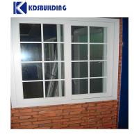 China KDSBuilding  French  Burglar Security Grille Price Small Triple glazed Upvc Pvc Sliding Window Cheap for sale