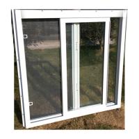 China KDSBuilding Profiile Windows System Kitchen Vinyl Film Glass Pvc Window Insulated Glass Mosquito Net for Windows for sale