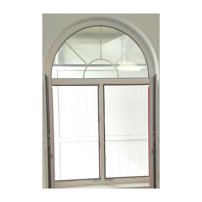China KDSBuilding Round Custom Casement Upvc Glass Windows Pvc Window Arch Top Casement Window Vinyl for sale