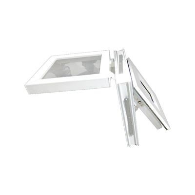 China KDSBuilding Pvc Insulated High Quality Plastic Push Out Windows Window For Houses Roof Window for sale