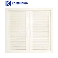 China KDSBuilding Pvc Clear Glass Tilt And Turn Blind Upvc Window  Small Louver With NFRC Certificate For Offices for sale