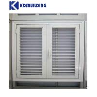 China KDSBuilding Pvc Clear Glass Tilt And Turn Blind Upvc Window  Small Louver With NFRC Certificate For Offices for sale