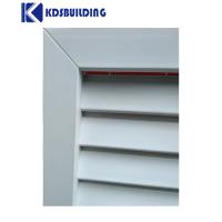 China KDSBuilding Pvc Clear Glass Tilt And Turn Blind Upvc Window  Small Louver With NFRC Certificate For Offices for sale