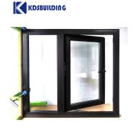 China KDSBuilding Black PVC Window Vinyl  Black-Casement-Window Windows 48x72 Window Replacement  Protection for sale