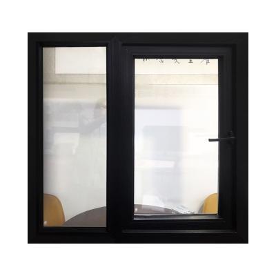 China KDSBuilding Vinyl Projetced Windows PVC Frame Black Window Glazing Glass Waterproof Upvc Windows and Doors for sale