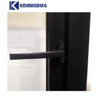 China KDSBuilding Vinyl Projetced Windows PVC Frame Black Window Glazing Glass Waterproof Upvc Windows and Doors for sale