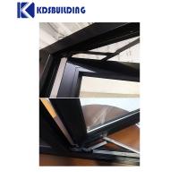 China KDSBuilding Vinyl Projetced Windows PVC Frame Black Window Glazing Glass Waterproof Upvc Windows and Doors for sale