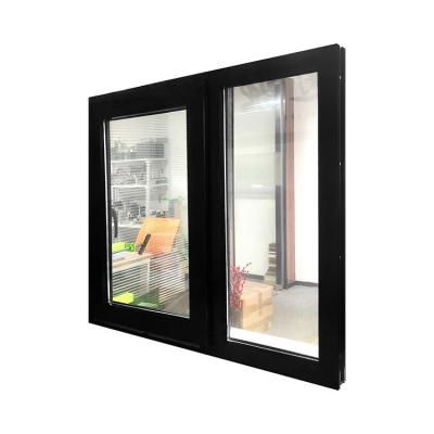 China KDSBuilding Window Vinyl  Black-Casement-Window PVC Windows Heat Insulation Stained Glass Windows for Houses for sale