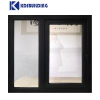 China KDSBuilding Window Vinyl  Black-Casement-Window PVC Windows Heat Insulation Stained Glass Windows for Houses for sale