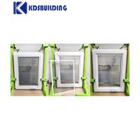 China KDSBuilding  American Style Vinyl  PVC UPVC Plastic Manual Swing Faw Operator Casement Hand Crank Open Window for sale