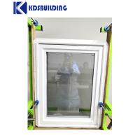 China Swing  American Style Type Custom UPVC PVC Casement Open Hand Crank Casement Window With Fly Screen Swing Opening Window for sale