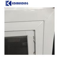 China KDSBuilding American Plastic Clear PVC UPVC Swing Operator Open Hand Casement Custom Crank Window With Fly Screen for sale