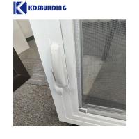 China KDSBuilding American Plastic Clear PVC UPVC Swing Operator Open Hand Casement Custom Crank Window With Fly Screen for sale