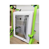 China KDSBuilding Plastic Swing  American Operator Style Type Custom UPVC PVC Hand Crank Open Casement Window With Fly Screen for sale
