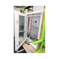 China Vinyl Plastic Swing  American Style Type Custom UPVC PVC Open Hand USA Casement Crank Window With Fly Screen Double Glaze Window for sale