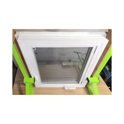 China KDSBuilding American  America Plastic PVC UPVC Vinyl USA Swing Operator Open Custom Hand Crank Casement Windows With Fly Screen for sale