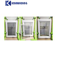 China High Quality   America Plastic UPVC Vinyl USA Swing Operator Open Custom Hand Casement PVC Crank Windows With Fly Screen for sale