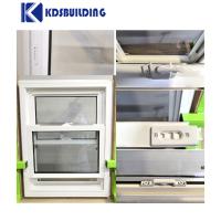 China KDSBuilding  White Color Single Hung Upvc Windows With Screen Frame Double Glazed Window Vertical Sliding Windows for sale