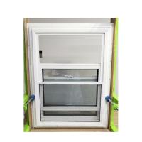 China KDSBuilding Vertical Sliding Plastic PVC Craftsman American White Color Single Hung Upvc Windows With Screen for sale