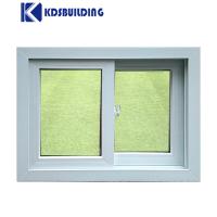 China KDSBuilding Fire Blast Bullet Sound Proof Double Clear Tempered Security Glass Pvc Slide Window For Home for sale