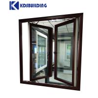 China KDSBuilding Pvc Windows China Con Perciana High Quality Upvc Plastic Window  Exterior Swing for sale